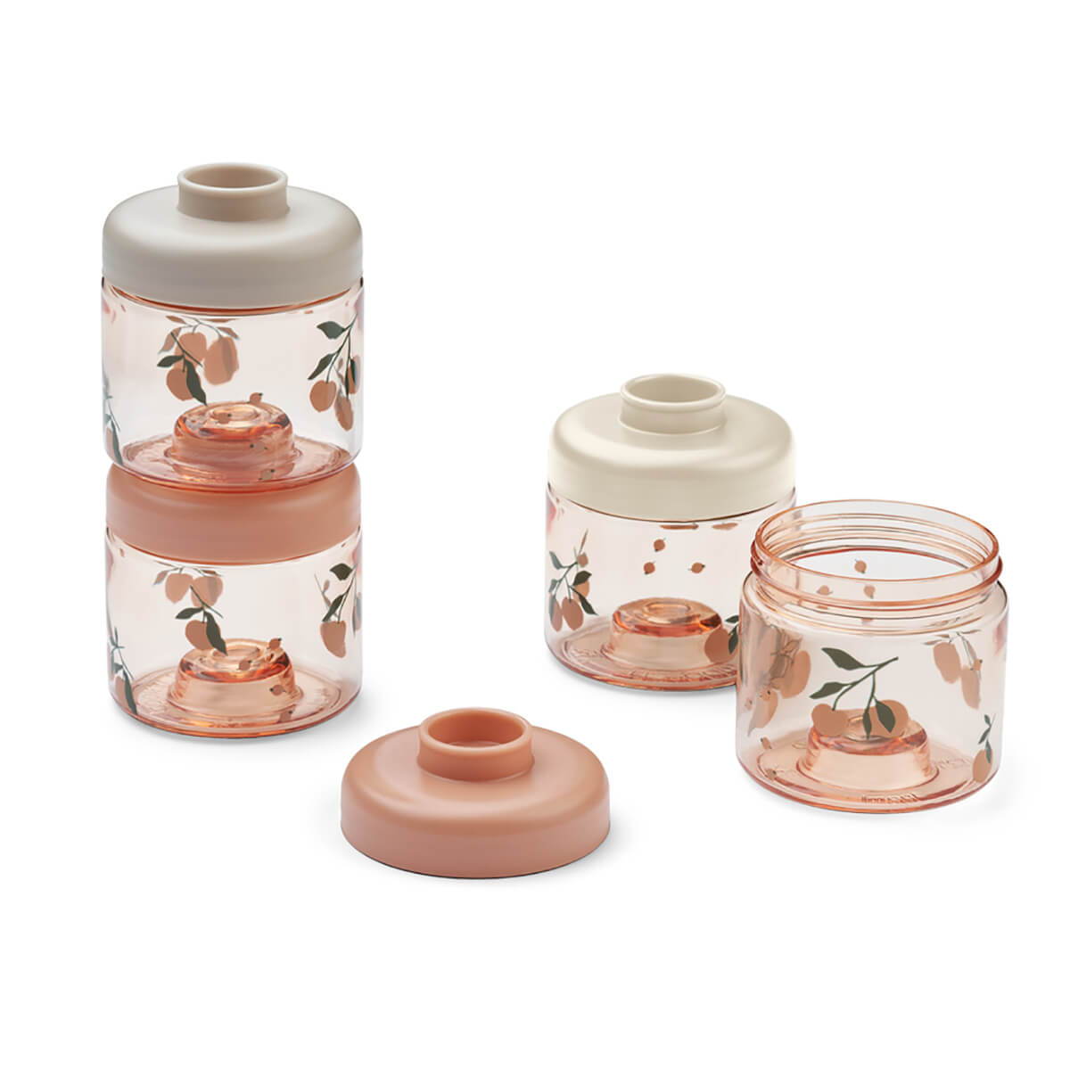 Dominique Baby Food Boxes in Peach / Seashell (4 Pack) by Liewood ...