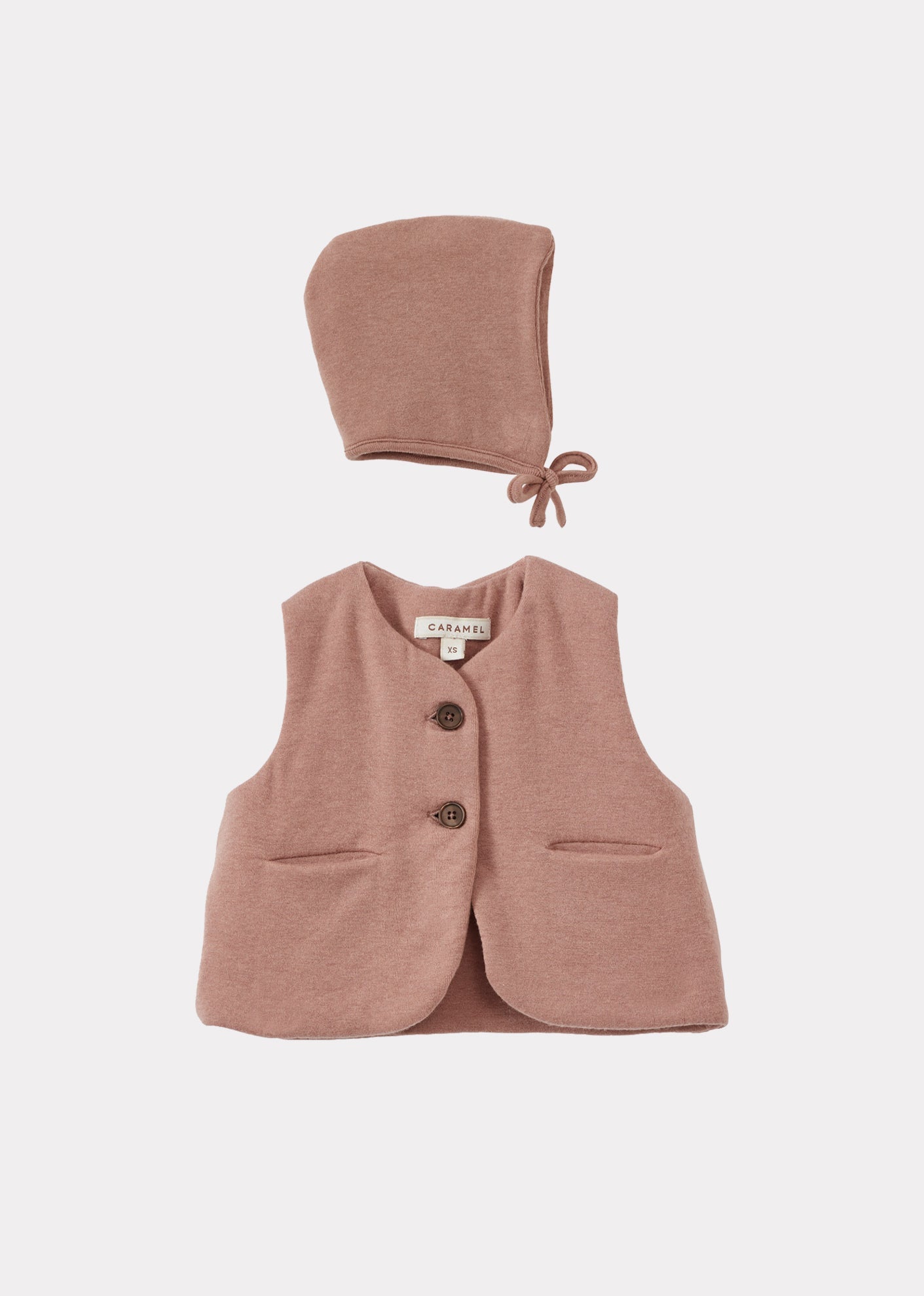 MAEVE BABY SET - DUSTY PINK – 큐레이트(KURATE)